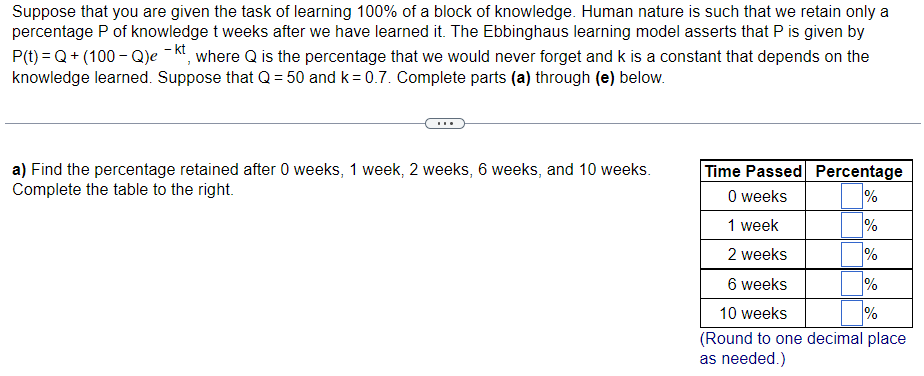 Solved Suppose that you are given the task of learning 100% | Chegg.com