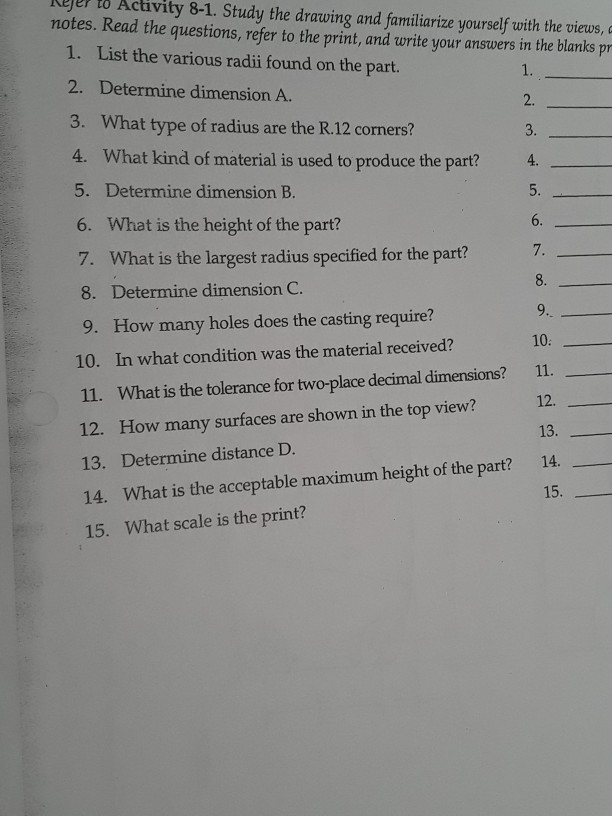 Solved Machine Trades Print Reading 120 Activity & 1 Cord | Chegg.com