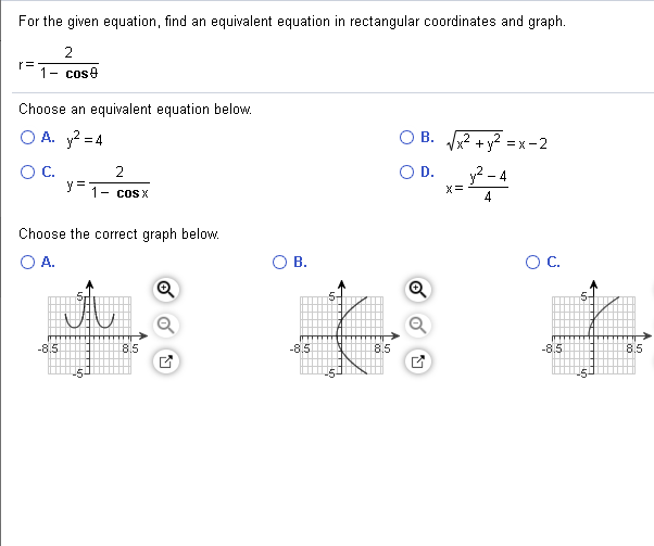 Solved For the given equation, find an equivalent equation | Chegg.com