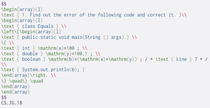 Solved $$ \begin{array}{1} \text { 1. Find out the error of | Chegg.com
