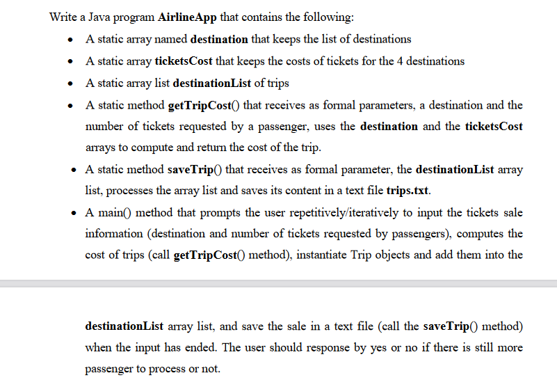 Solved Practical Test Questions An airline company sells air | Chegg.com