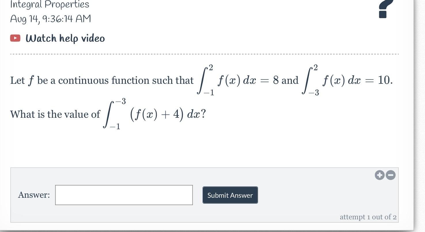 Solved Writing Integrals as a Summation with Limits Aug 14, | Chegg.com
