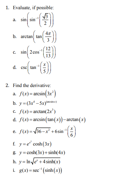 Properties Of Arctan