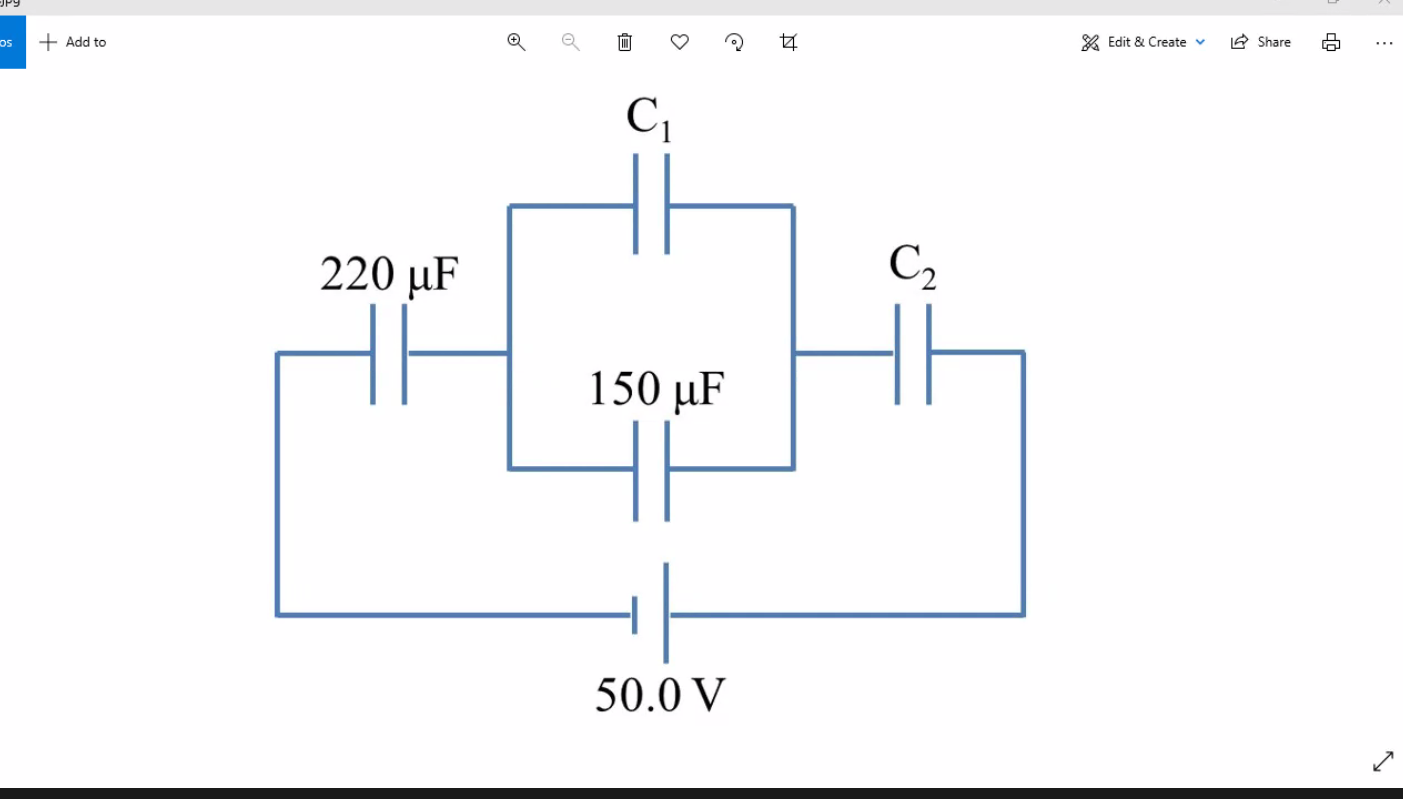 Solved Using the circuit you were shown with C1 = 125 µF and | Chegg.com