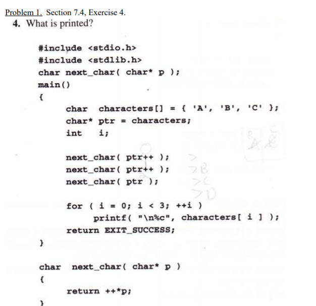 Solved Problem 1. Section 7.4, Exercise 4. 4. What is | Chegg.com
