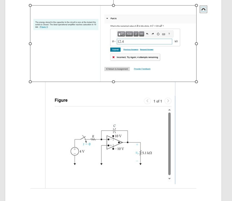 Solved The energy stored in the capacitor in the circuit is | Chegg.com