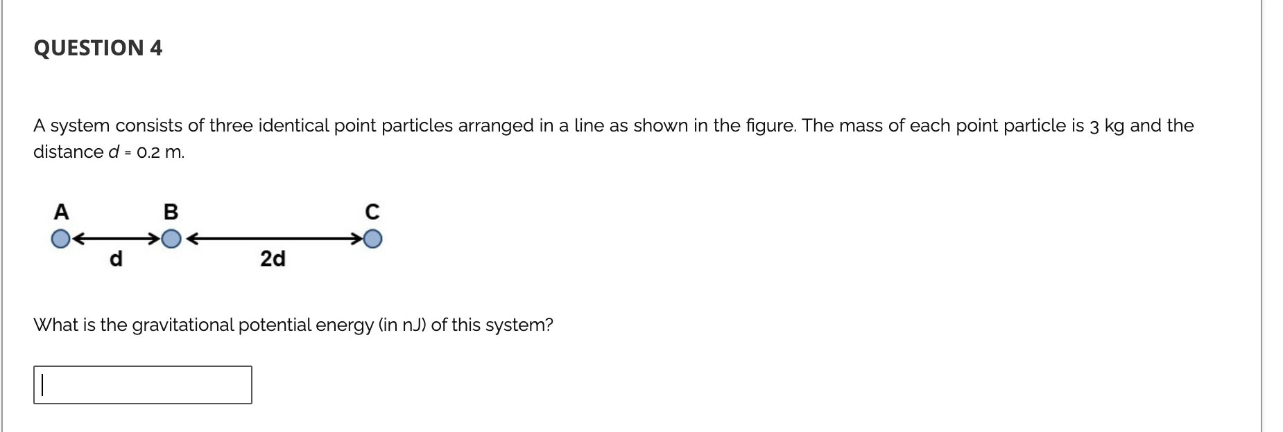 Solved QUESTION 4 A system consists of three identical point | Chegg.com