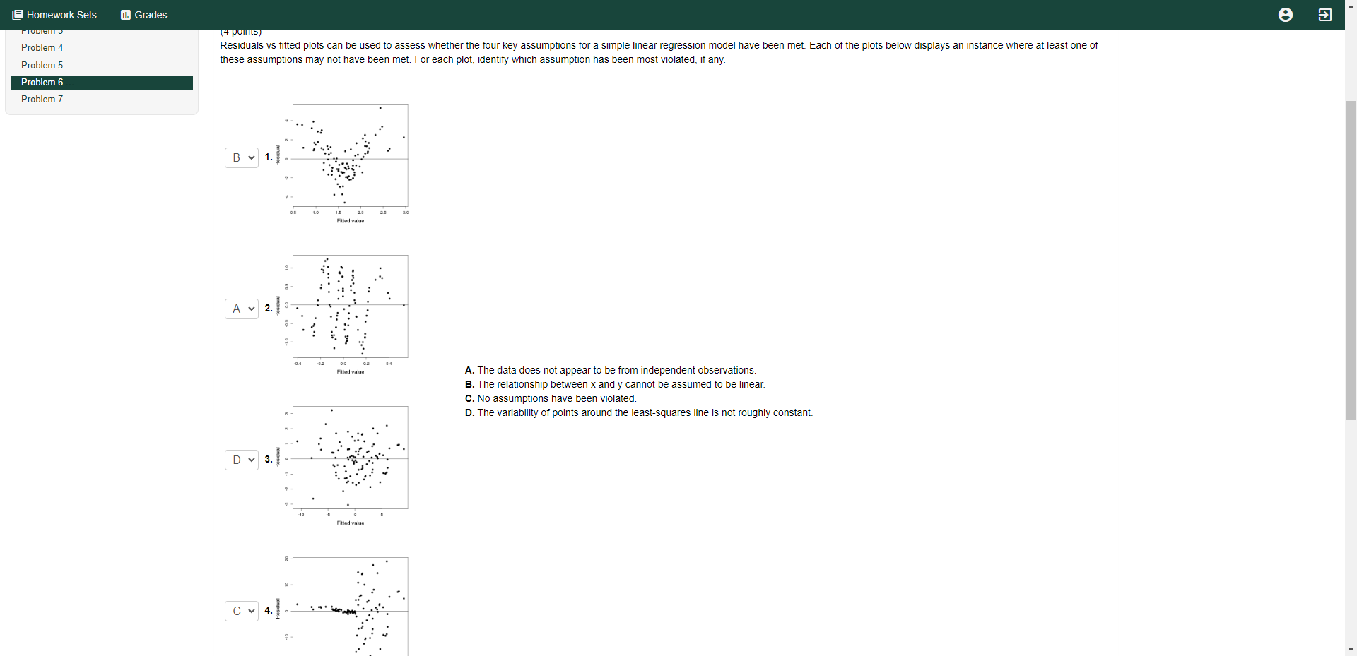 Solved E Homework Sets Il Grades Problem S Problem 4 7057