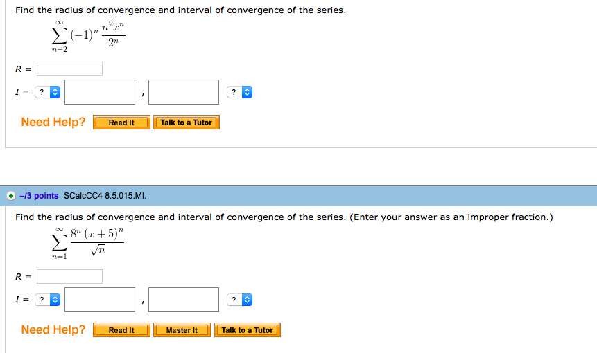 Solved Find the radius of convergence and interval of | Chegg.com