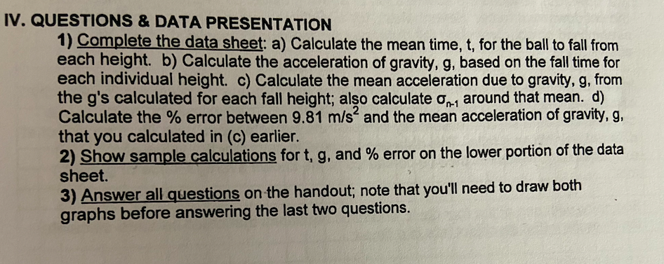 Solved UNIFORMLY ACCELERATED MOTION - Laboratory Report | Chegg.com
