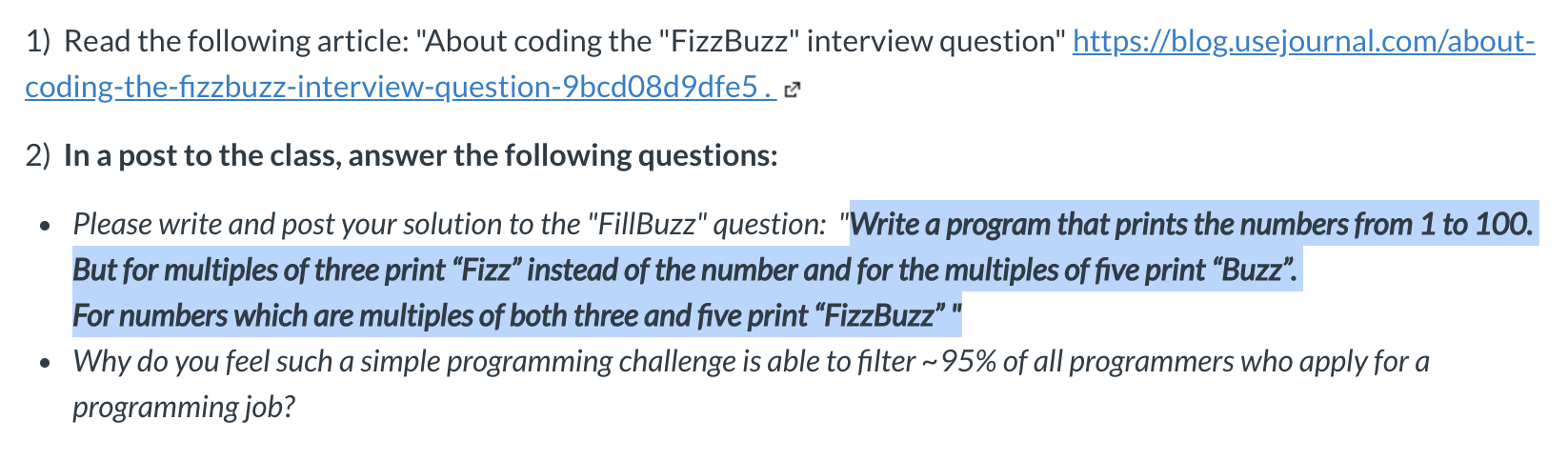 Solved 1) Read the following article: "About coding the | Chegg.com