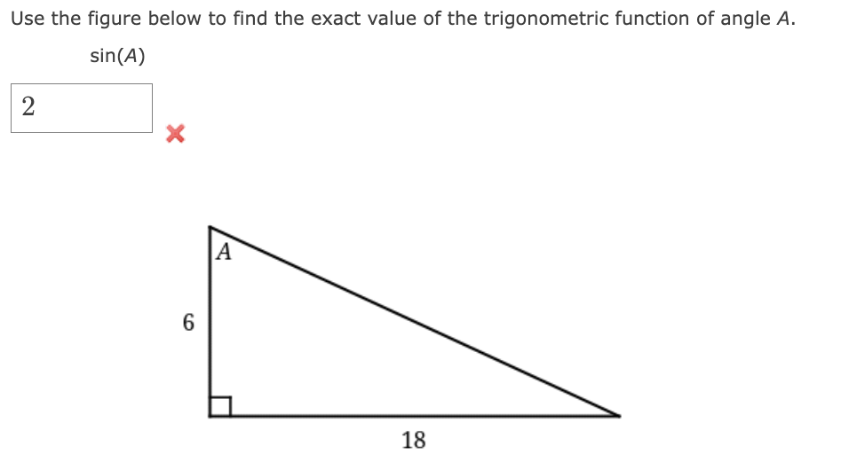 Solved Use the figure below to find the exact value of the | Chegg.com