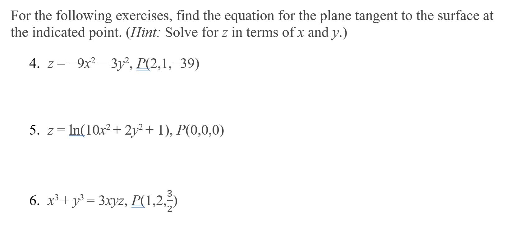 Solved For the following exercises, find the equation for | Chegg.com