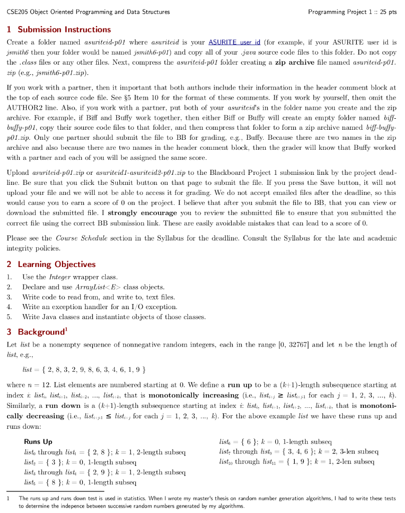 CSE205 Object Oriented Programming and Data | Chegg.com