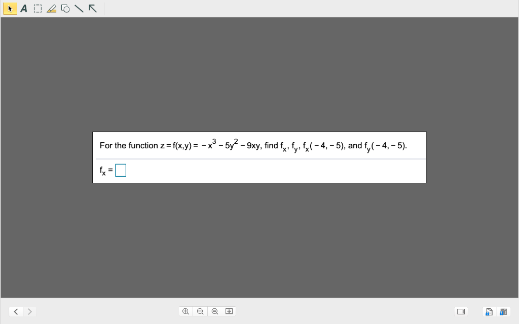 Solved \r For the function z = f(x,y) = – x2 – 5y2 - 9xy, | Chegg.com