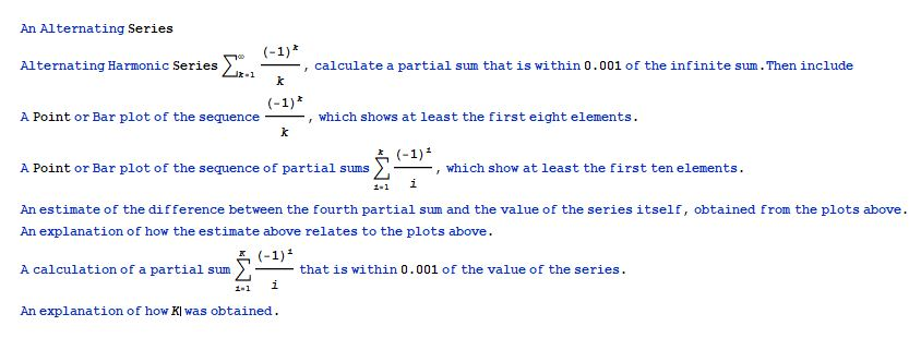 An Alternating Series Alternating Harmonic Series | Chegg.com An Alternating Series Alternating Harmonic Series | Chegg.com