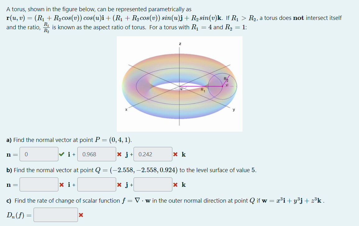 Solved A torus, shown in the figure below, can be | Chegg.com