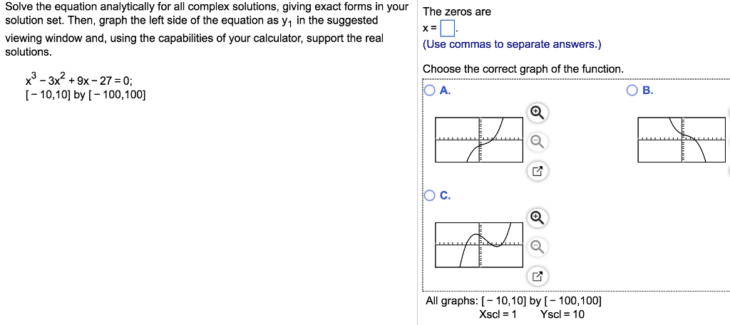 Solved Solve the equation analytically for all complex | Chegg.com
