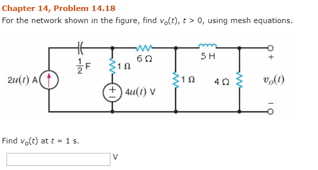 Solved Chapter 14, Problem 14.18 For the network shown in | Chegg.com