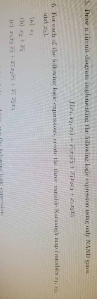 Solved S. Draw a circuit diagram implementing the following | Chegg.com