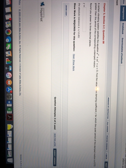 Solved (MATH 26 | Chegg.com