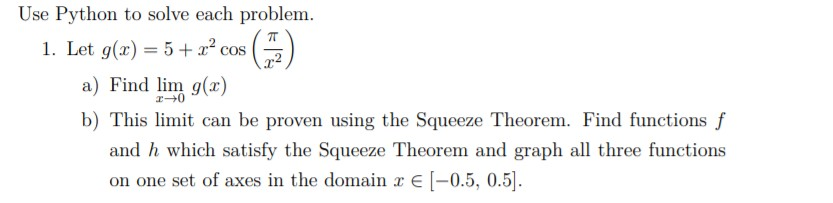 Solved How would I solve this set of questions on jupyter | Chegg.com