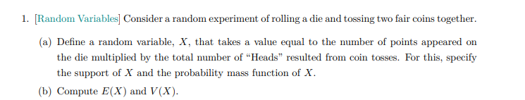 Solved solve it in statistic way please [Random Variables] | Chegg.com