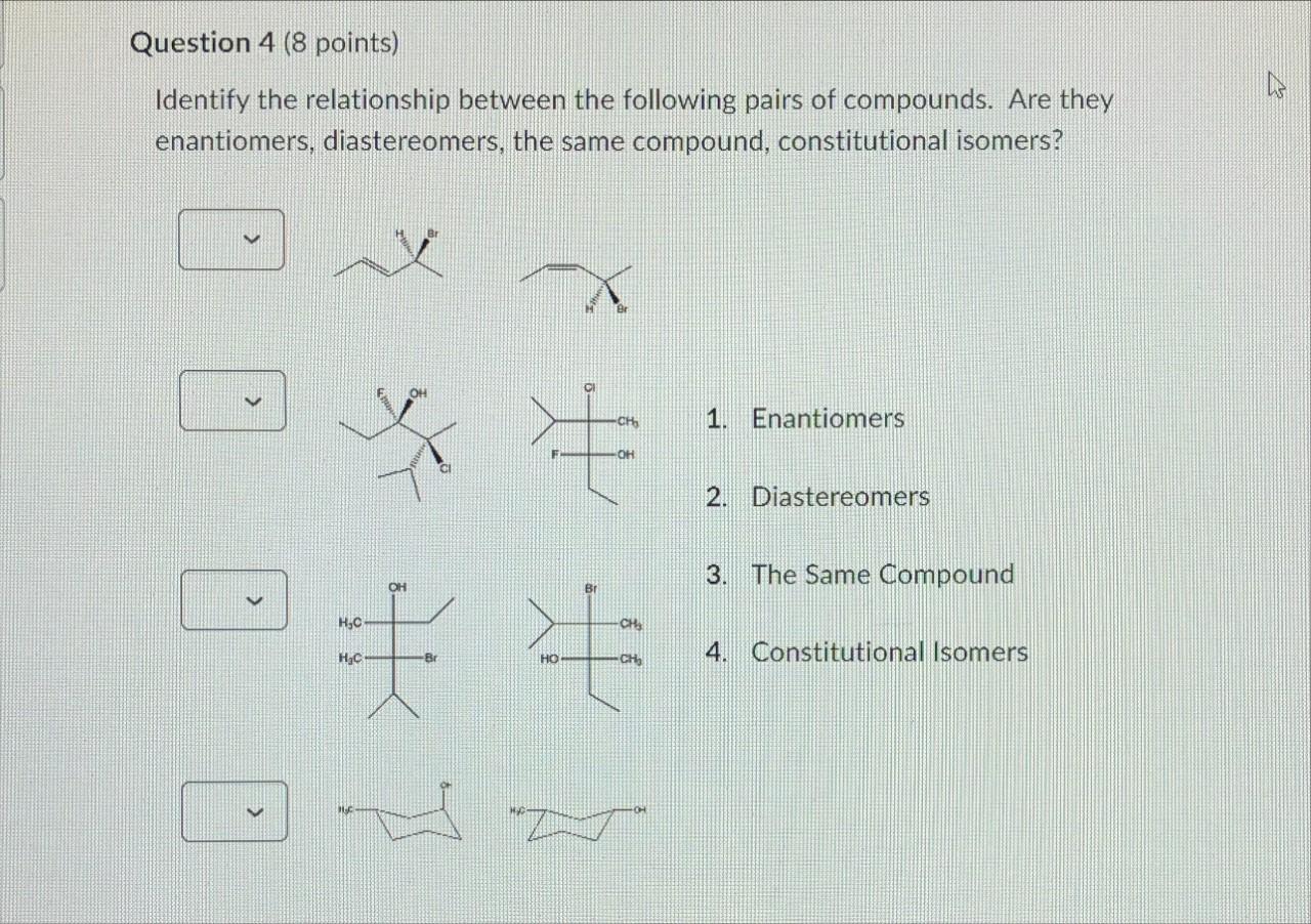 Solved Identify the relationship between the following pairs | Chegg.com