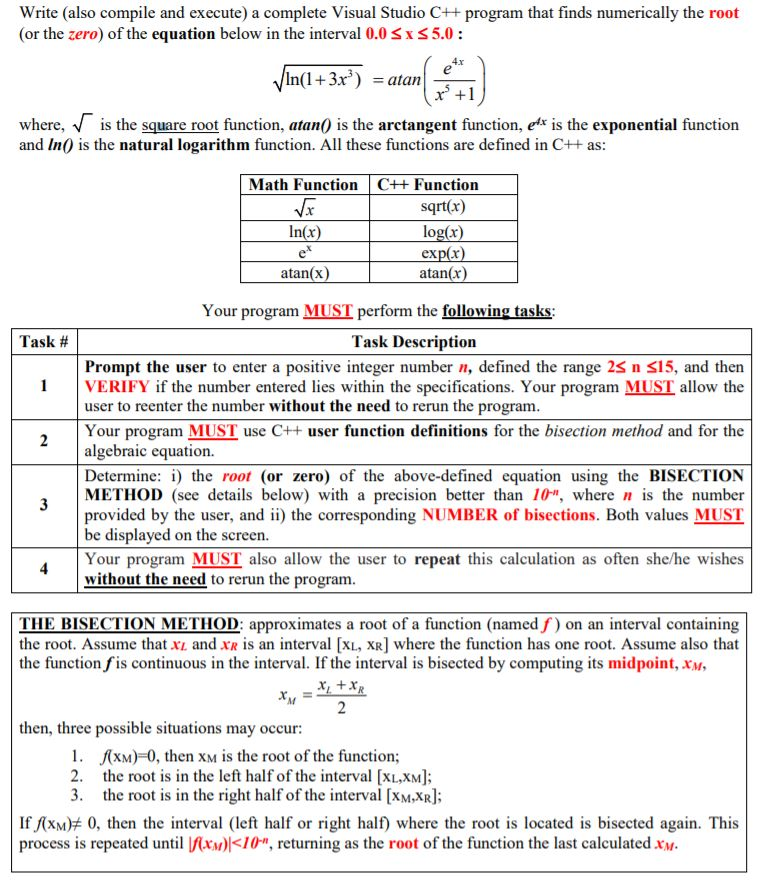 Write (also compile and execute) a complete Visual | Chegg.com