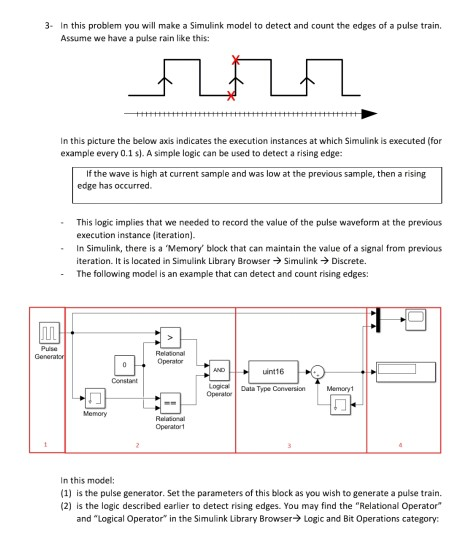 Solved 3- In this problem you will make a Simulink model to | Chegg.com