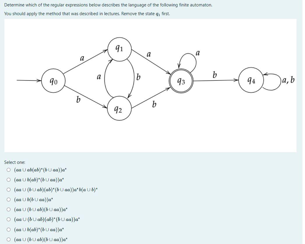 Solved Determine which of the regular expressions below | Chegg.com