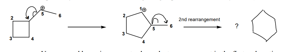 Solved some special cyclic carbocations undergo ring | Chegg.com