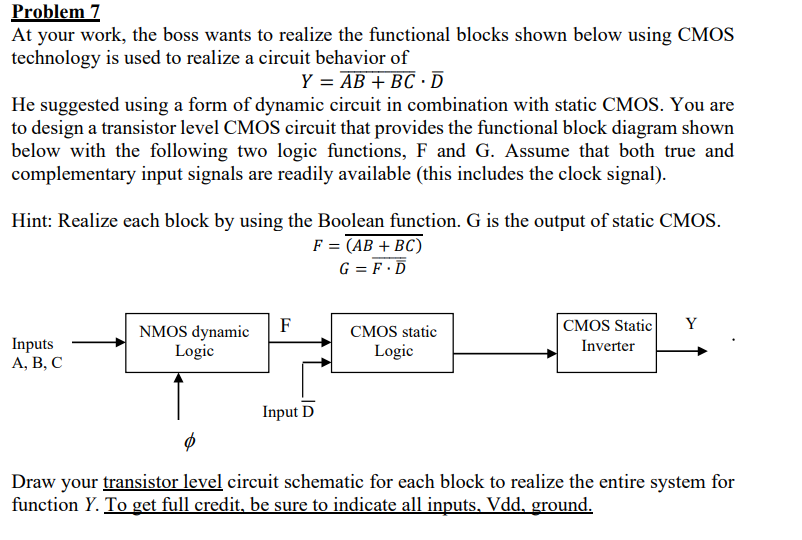 Solved Problem 7 At your work, the boss wants to realize the | Chegg.com