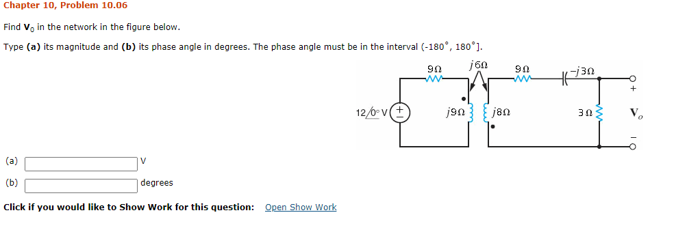 Solved Chapter 10 Problem 1002 Circuit Solution Your 1149