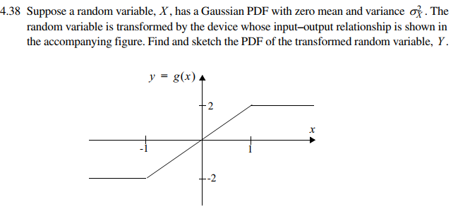 38 Suppose a random variable, X, has a Gaussian PDF | Chegg.com