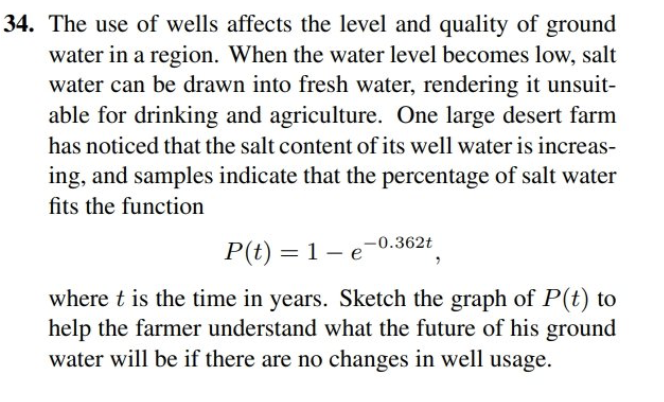 Solved 34. The use of wells affects the level and quality of | Chegg.com
