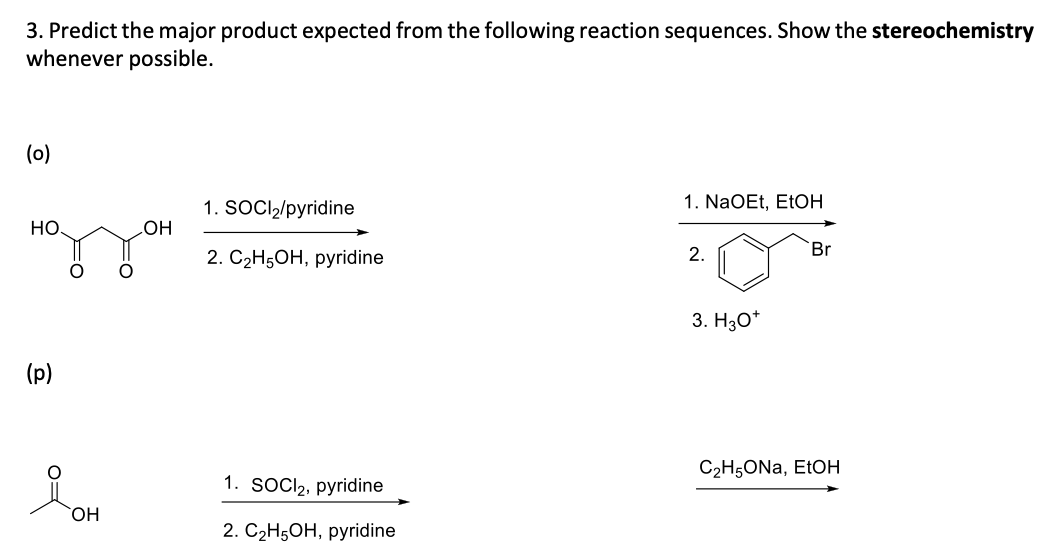 Solved Predict the major product expected from the following | Chegg.com