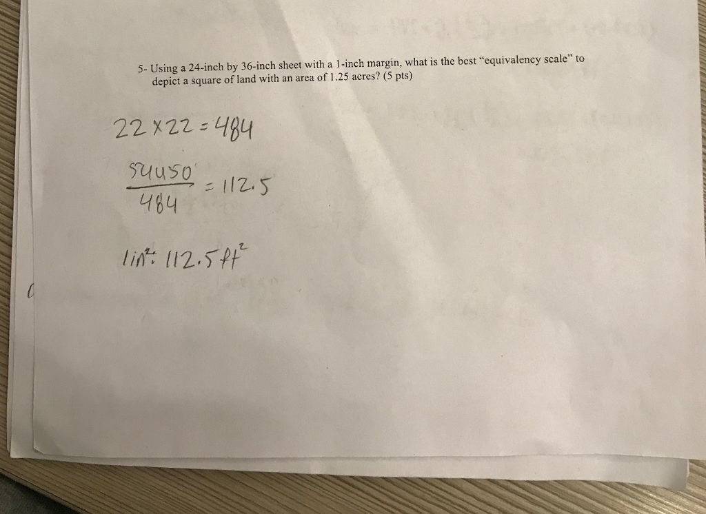 Solved 5- Using a 24-inch by 36-inch sheet with a 1-inch | Chegg.com