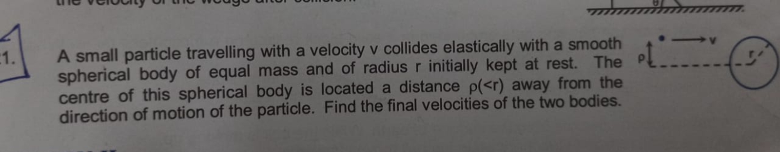 Solved Show me the steps to solve A small particle | Chegg.com