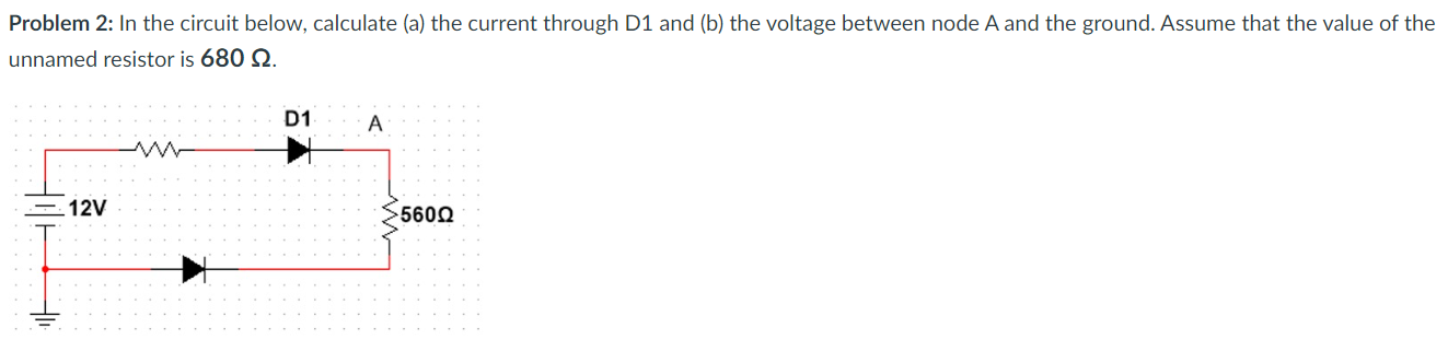 Solved Problem 2: In the circuit below, calculate (a) ﻿the | Chegg.com