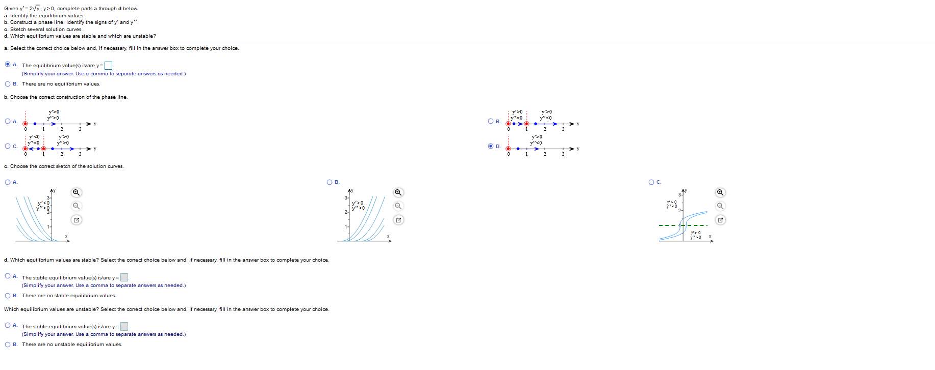 Solved Given y prime equals 2 StartRoot y EndRoot , y | Chegg.com
