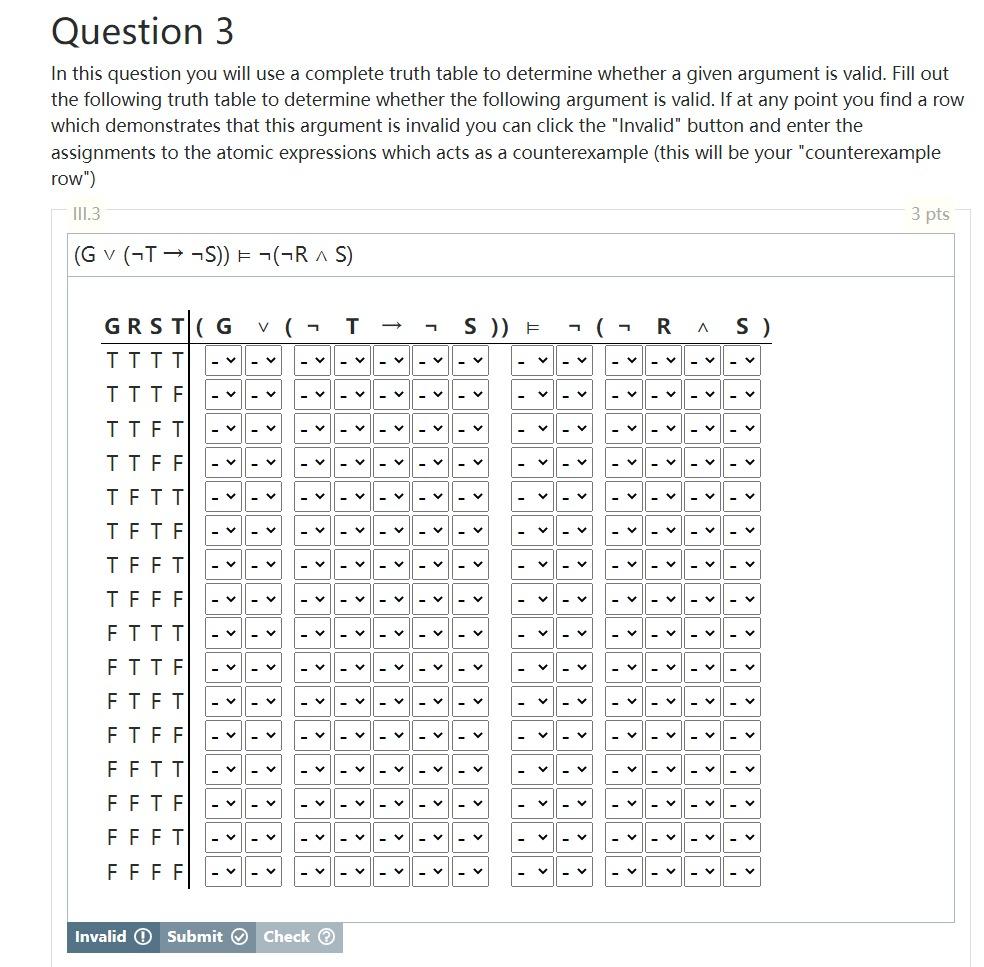 Solved In this question you will use a complete truth table | Chegg.com