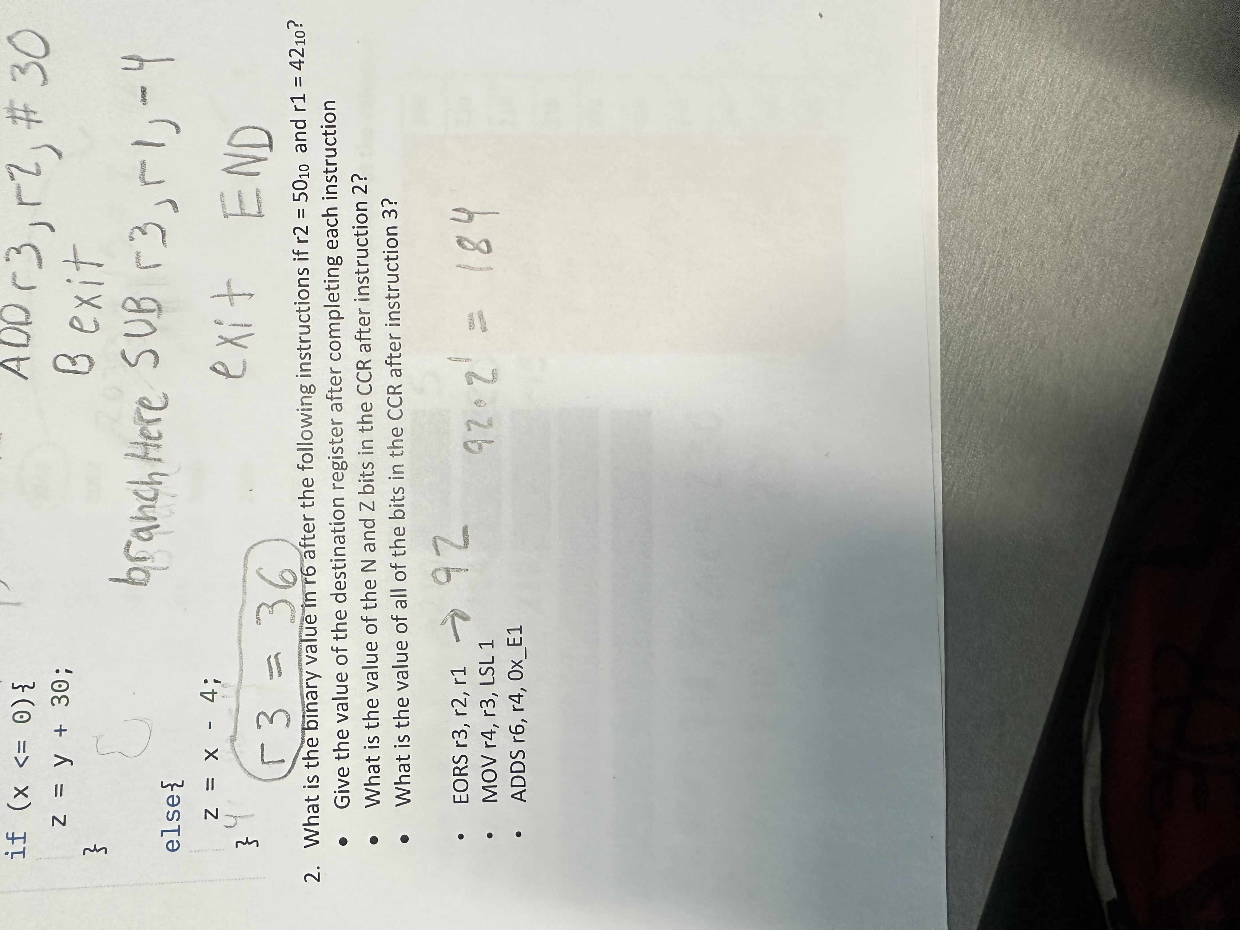 Solved 2. What is the binary value in r6 after the following | Chegg.com