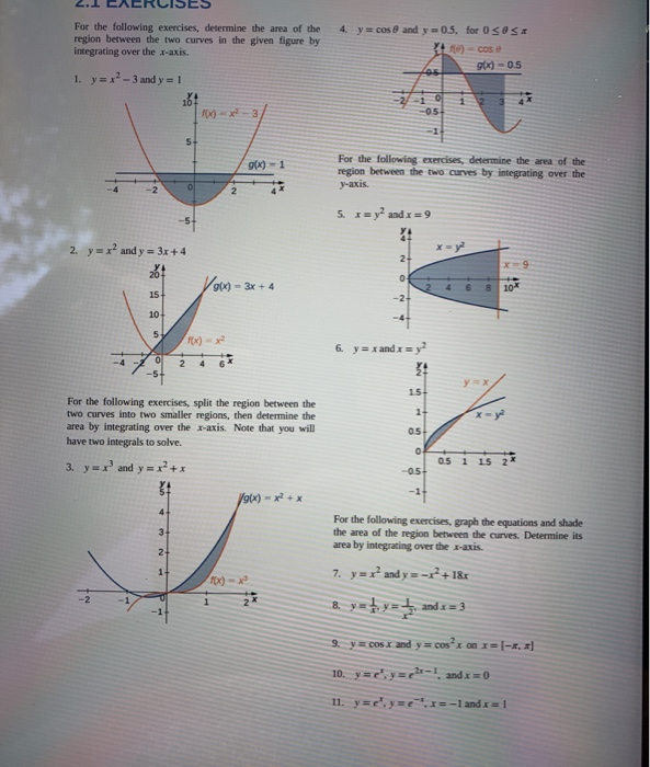Solved For the following exercises, determine the area of | Chegg.com