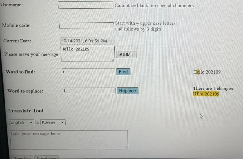 Solved Username: Cannot be blank, no special characters | Chegg.com