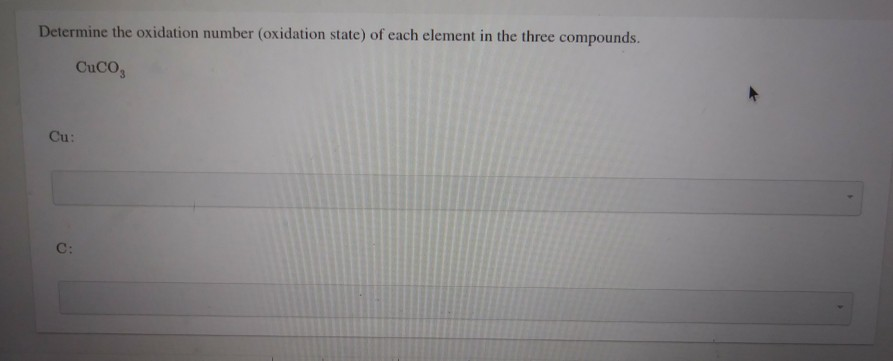 Solved Determine the oxidation number (oxidation state) of | Chegg.com