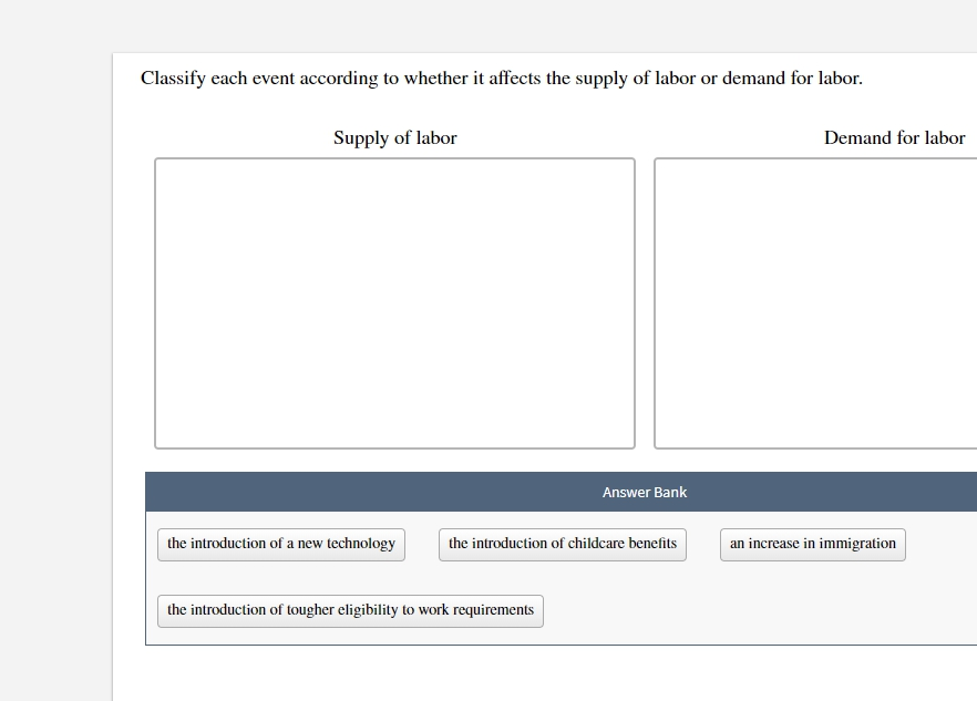 Solved Classify each event according to whether it affects | Chegg.com
