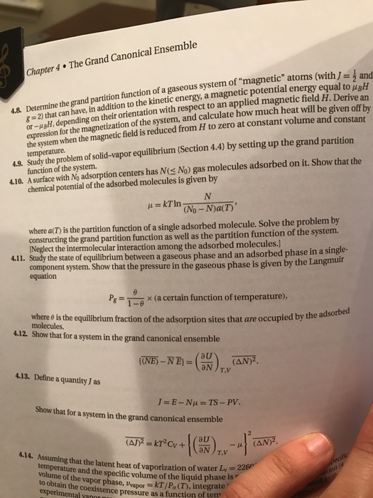 Solved Determine the grand partition function of a gaseous | Chegg.com