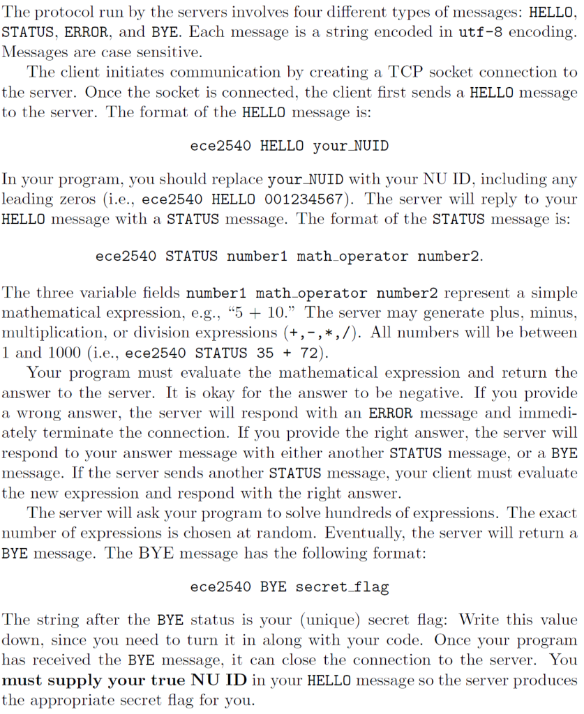 The protocol run by the servers involves four | Chegg.com