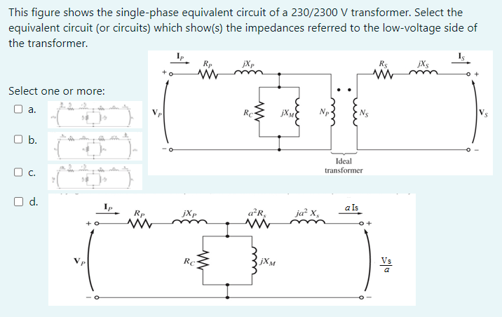 Solved This figure shows the single-phase equivalent circuit | Chegg.com